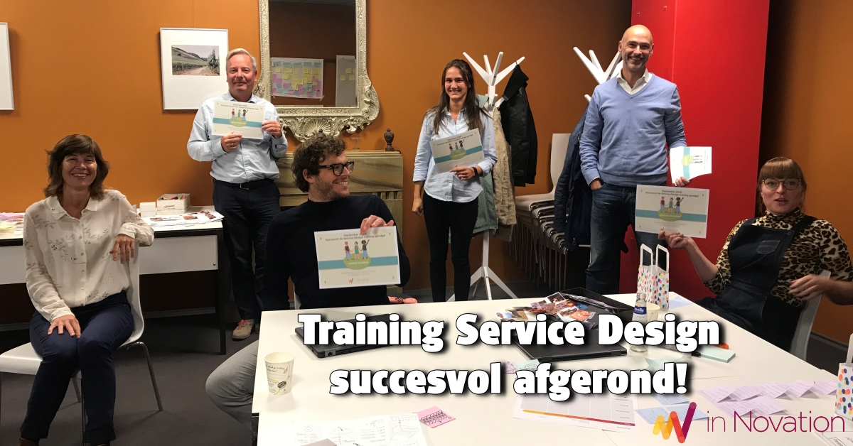 Service design training succesvol afgerond • in-Novation